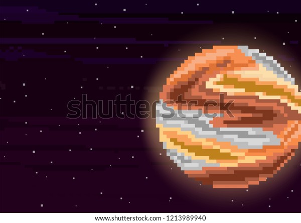 Vector retro futuristic background. Abstract digital landscape with ...