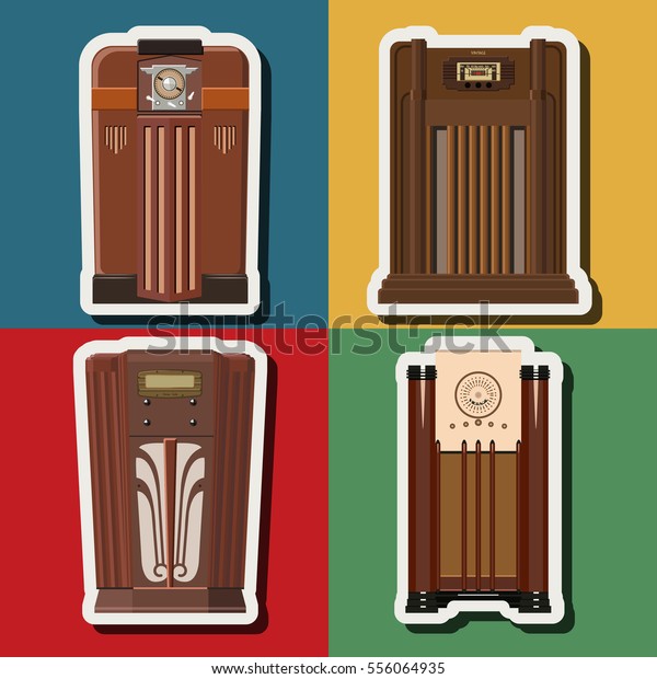 Vector Retro Radio Thirties Forties Vintage Stock Vector (Royalty Free ... Vector Retro Radio Thirties Forties Vintage Stock Vector (Royalty Free ...