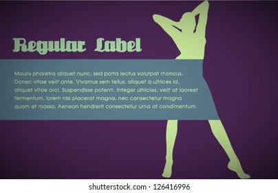 Vector Retro Silhouette Design Stock Vector (Royalty Free) 126416996 ...