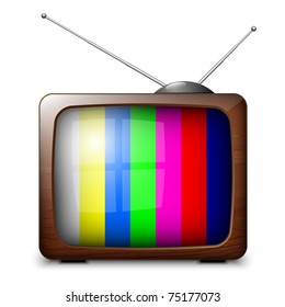 Vector Retro Tv Color Frame Stock Vector (Royalty Free) 75177073 ...