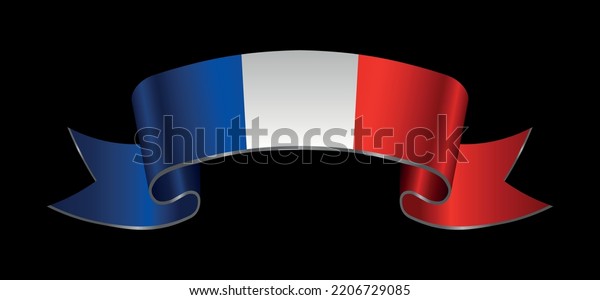 Vector Ribbon France Flag Stock Vector (Royalty Free) 2206729085 ...