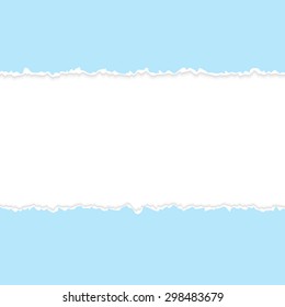 Modern Vector Illustration Blue Ripped Paper Stock Vector (Royalty Free ...