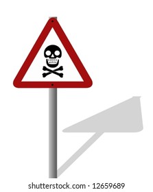 Fake Danger Death Road Sign Stock Photo (Edit Now) 54685504