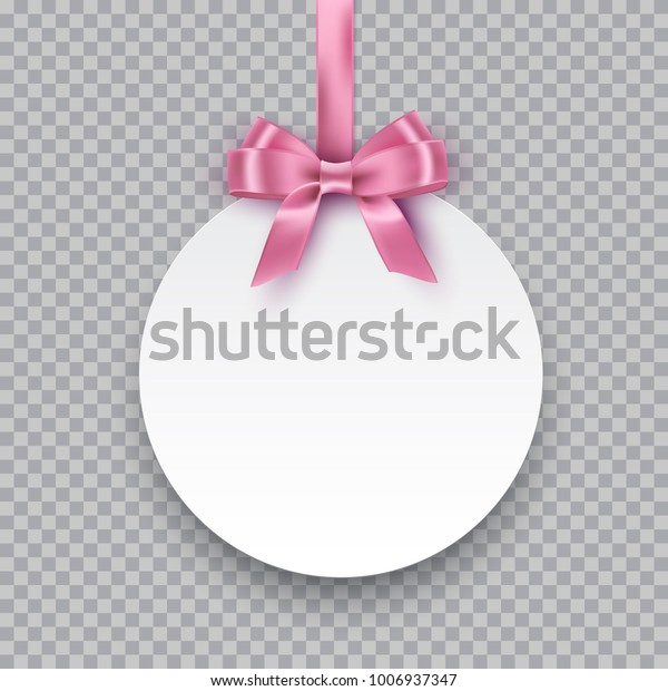 Vector Round Paper Banner Hanging On Stock Vector (Royalty Free ...
