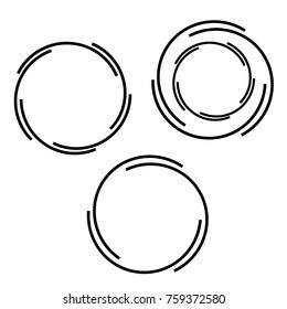 Vector Rounded Logo Black Symbol Stock Vector (Royalty Free) 759372580 ...