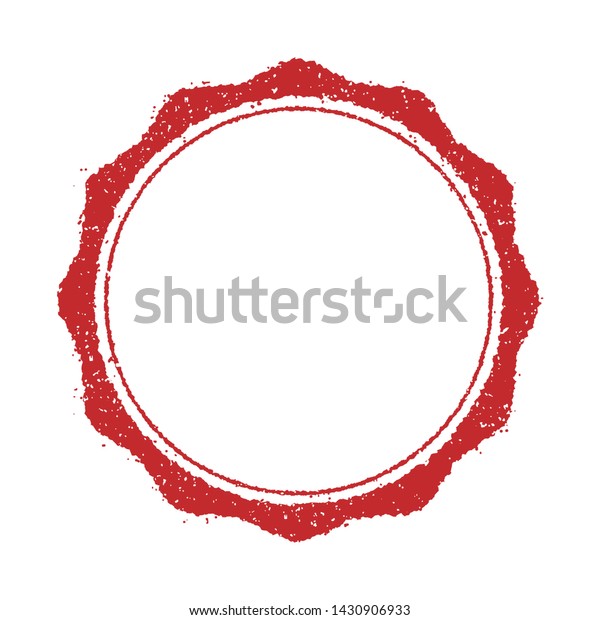 Vector Rubber Stamp Template Illustration No Stock Vector (Royalty Free ...