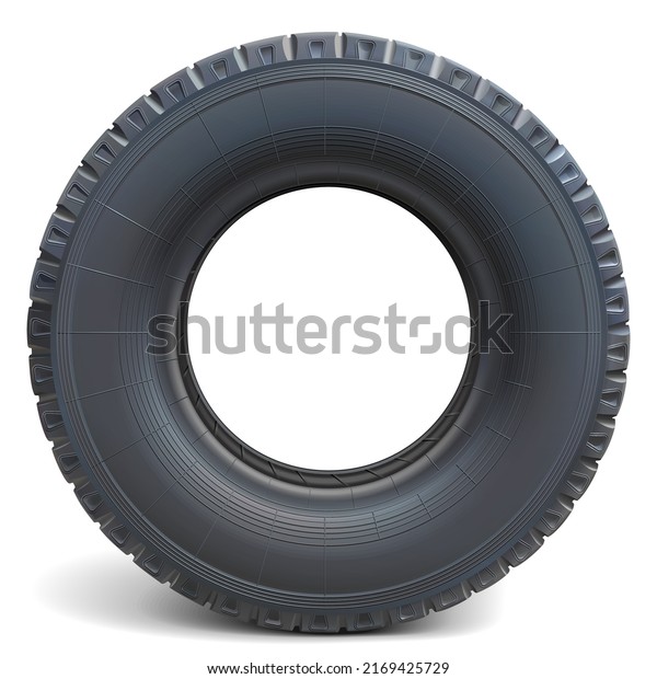 Vector Rubber Truck Tire Protector Isolated Stock Vector (Royalty Free ...