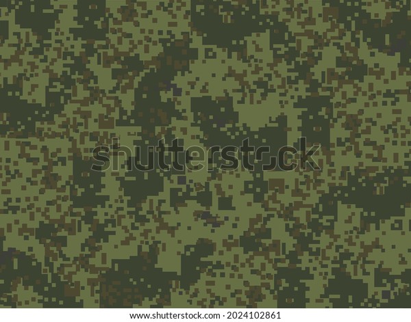 Vector Russia Army Camouflage Flora Digital Stock Vector (Royalty Free ...