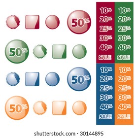 Vector Sale Buttons Stock Vector (Royalty Free) 30144895 | Shutterstock