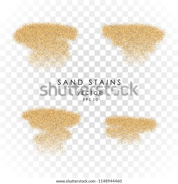 Vector Sand Stains Isolated On Transparent Stock Vector (Royalty Free ...