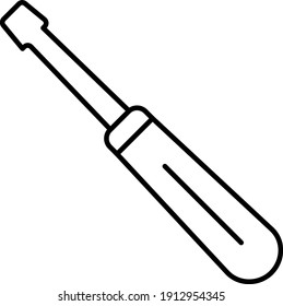 Vector Screwdriver Outline Icon Design Stock Vector (Royalty Free ...