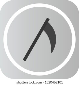 Vector Scythe Icon Stock Vector (Royalty Free) 1320462101 | Shutterstock
