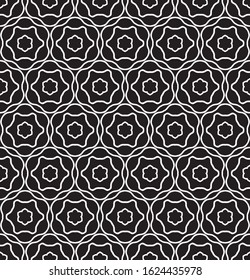 Vector Seamless Black White Decorative Pattern Stock Vector (Royalty ...