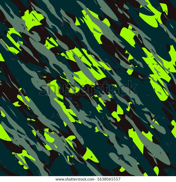 Vector Seamless Camo Tiger Stripe Army Stock Vector (Royalty Free ...