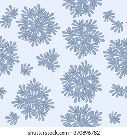 Seamless Repeat Pattern Flowers Blue Pastel Stock Vector (Royalty Free ...