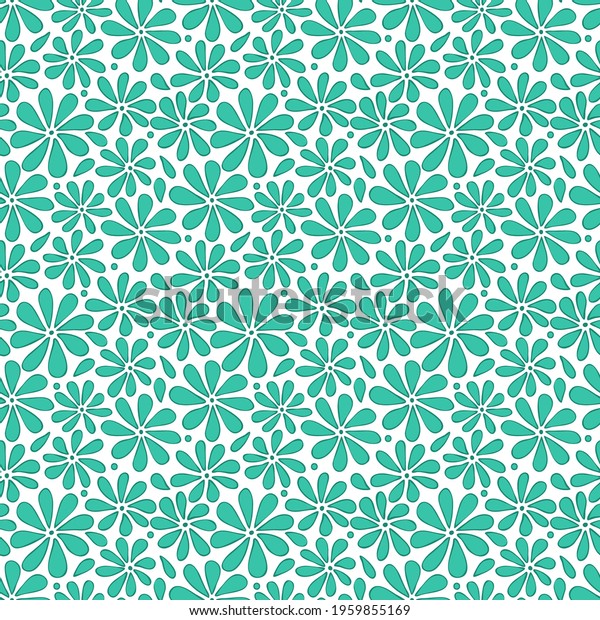 Vector Seamless Natural Pattern Green Floral Stock Vector (Royalty Free ...