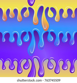 Vector Seamless Pattern Dripping Background Funny Stock Vector (Royalty ...