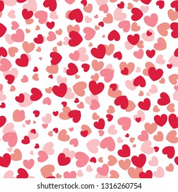 Vector Seamless Pattern Small Love Heart Stock Vector (Royalty Free ...