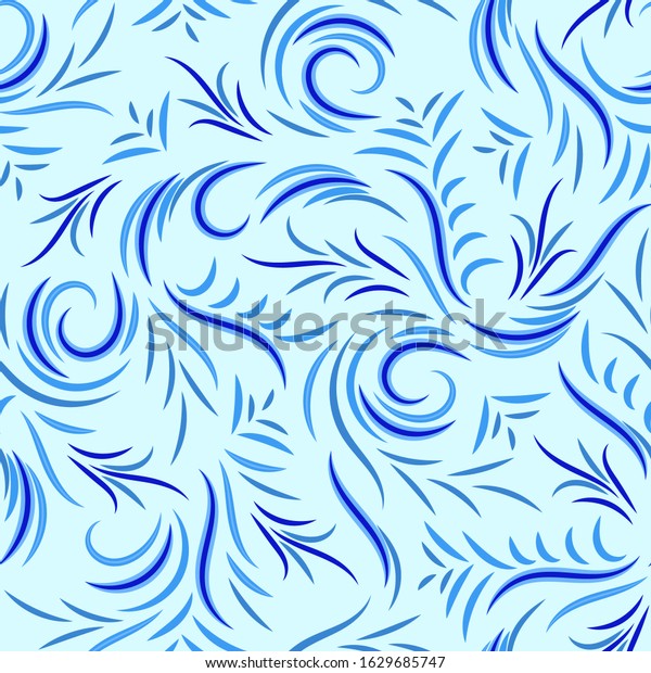 Vector Seamless Pattern Stylised Winter Frost: vector de stock (libre ...