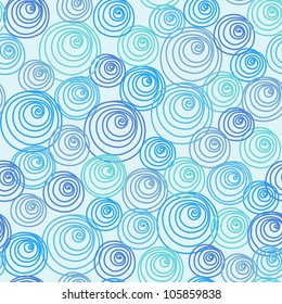 Vector Seamless Pattern Stylized Texture Water Stock Vector (Royalty ...