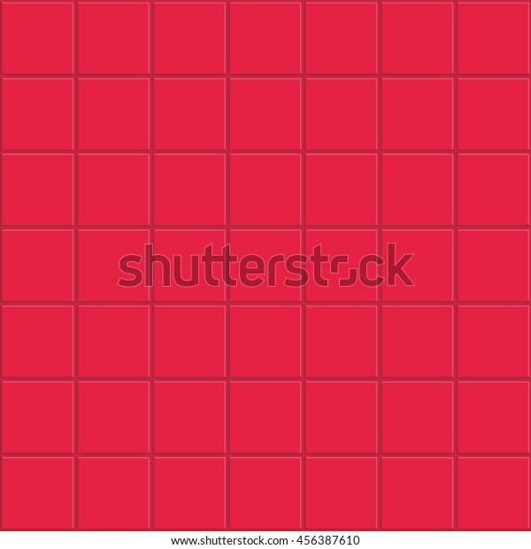 Vector Seamless Red Tiles Stock Vector (Royalty Free) 456387610 ...