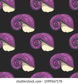 Vector Seamless Wallpaper Cartoon Purple Sea Stock Vector (Royalty Free ...