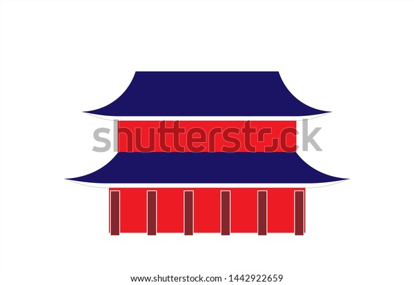 Vector Sensoji Temple Japan Stock Vector (Royalty Free) 1442922659 ...