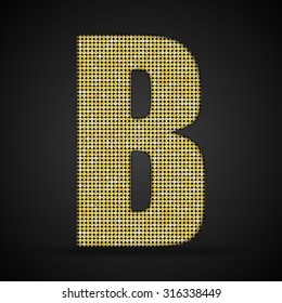 Vector Sequins Letter B Glitter Font Stock Vector (Royalty Free ...