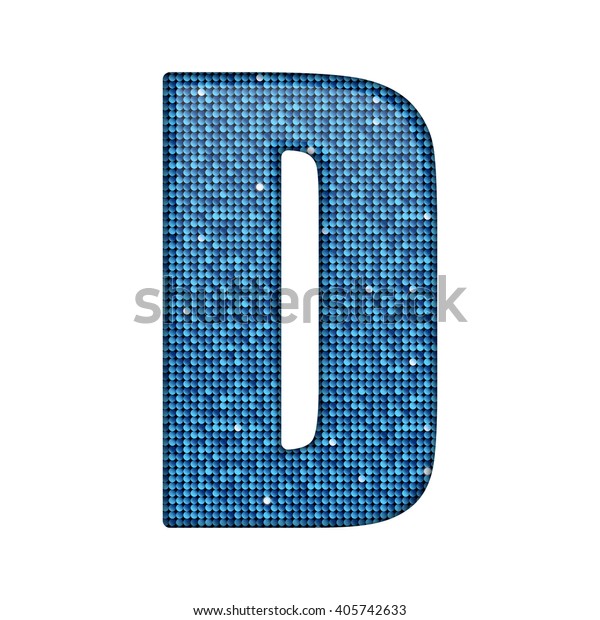 Vector Sequins Letter D Glitter Font Stock Vector (Royalty Free ...