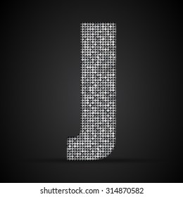 Vector Sequins Letter J Glitter Font Stock Vector (Royalty Free ...