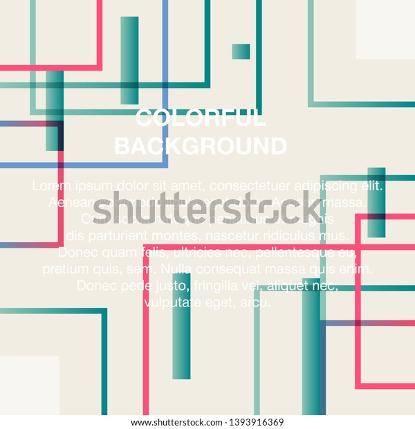 Vector Set Abstract Avangarde Retro Background Stock Vector (Royalty ...