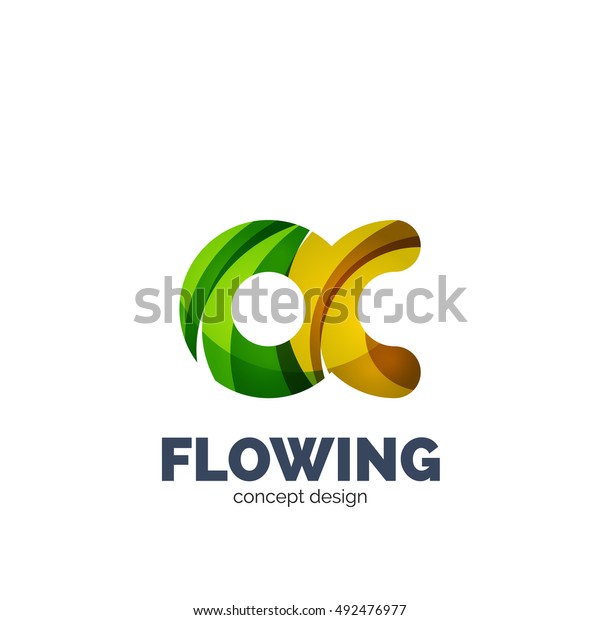 Vector Set Abstract Letter Business Logo Stock Vector (Royalty Free ...
