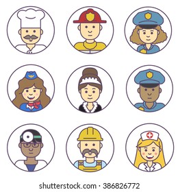Set Postman Emoticons Funny Postman Emojis: vetor stock (livre de ...