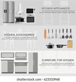 Modern Kitchen Collection Electric Appliances Convenient Stock ...