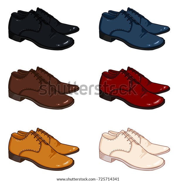 Vector Set Cartoon Color Shoes Items Stock Vector (Royalty Free ...