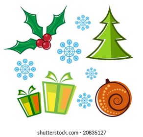 Vector Set Christmas Symbols Stock Vector (Royalty Free) 20835127 ...