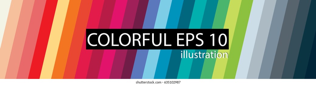 Vector Set Color Color Band Illustration Stock Vector (Royalty Free ...