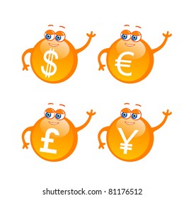 Vector Set Cute Money Icons Stock Vector (Royalty Free) 81176512 ...