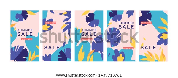 Vector Set Design Colorful Templates Backgrounds Stock Vector (Royalty ...