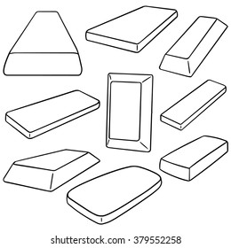 Vector Set Gold Bullion Stock Vector (Royalty Free) 379552258 ...