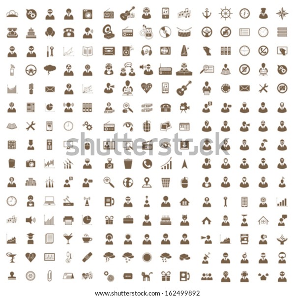 Vector Set Icon Business Health Icon Stock Vector (Royalty Free ...