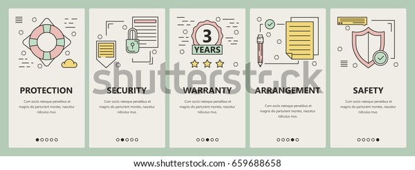 Vector Set Insurance Concept Vertical Banners Stock Vector (Royalty ...