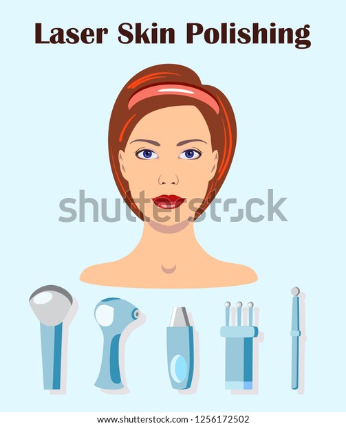 Vector Set Isolated Lasers Skin Polishing Stock Vector (Royalty Free ...