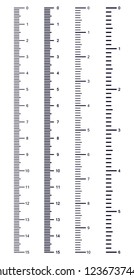 Vector Set Metric Rulers Flat Style Stock Vector (Royalty Free ...