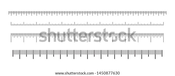 Vector Set Metric Rulers Flat Style: vetor stock (livre de direitos ...
