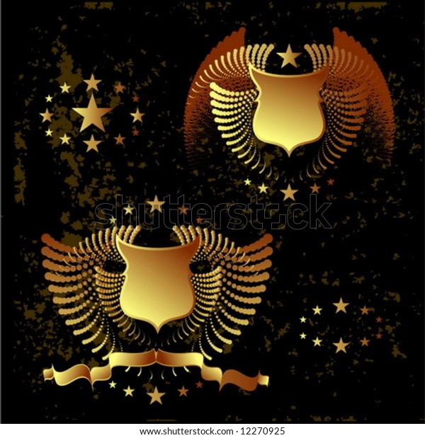 Vector Set Military Banners Stock Vector (Royalty Free) 12270925 ...