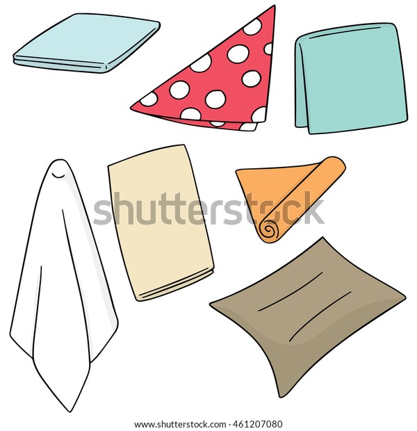 Vector Set Napkin Stock Vector (Royalty Free) 461207080 | Shutterstock