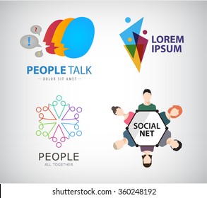 Conjunto de vectores de personas, humanos,: vector de stock (libre de ...