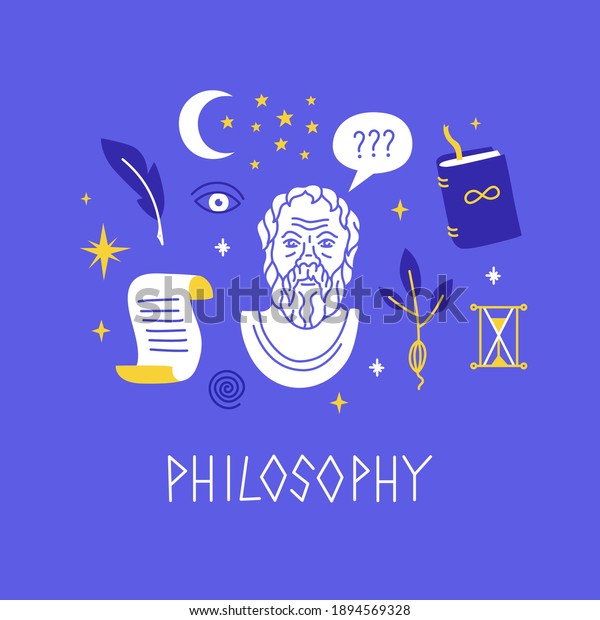 Vector Set Philosophy Symbols Handdrawn Image: Vector có sẵn (miễn phí ...