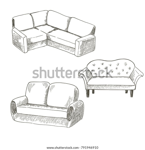 3 A Line Drawing Of A House With Different Sections Of Room Images ...